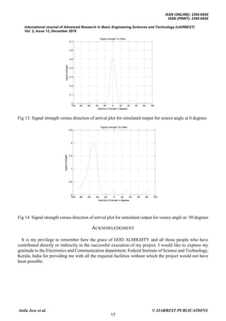 Simulation of an adaptive digital beamformer using matlab | PDF