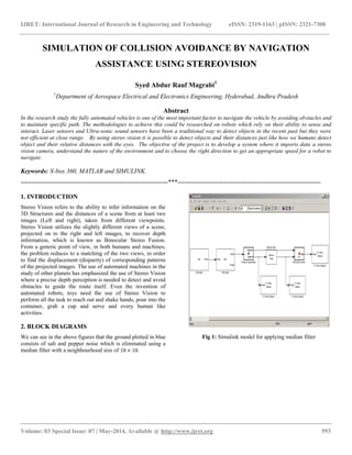 Simulation of collision avoidance by navigation | PDF