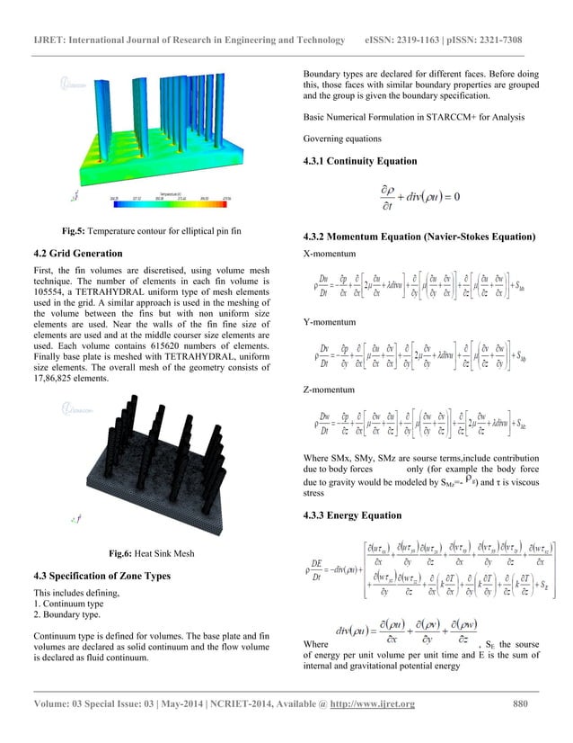 Simulation of fin geometries for heat sink in forced | PDF