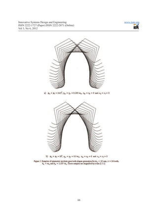 Simulation of generation process for asymmetric involute gear tooth ...