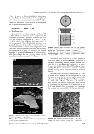Simulation of growth kinetics of fe2 b layers formed on gray cast iron ...