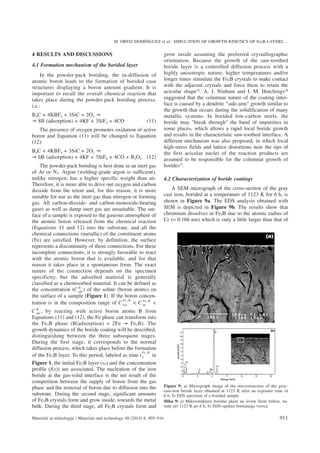 Simulation of growth kinetics of fe2 b layers formed on gray cast iron ...