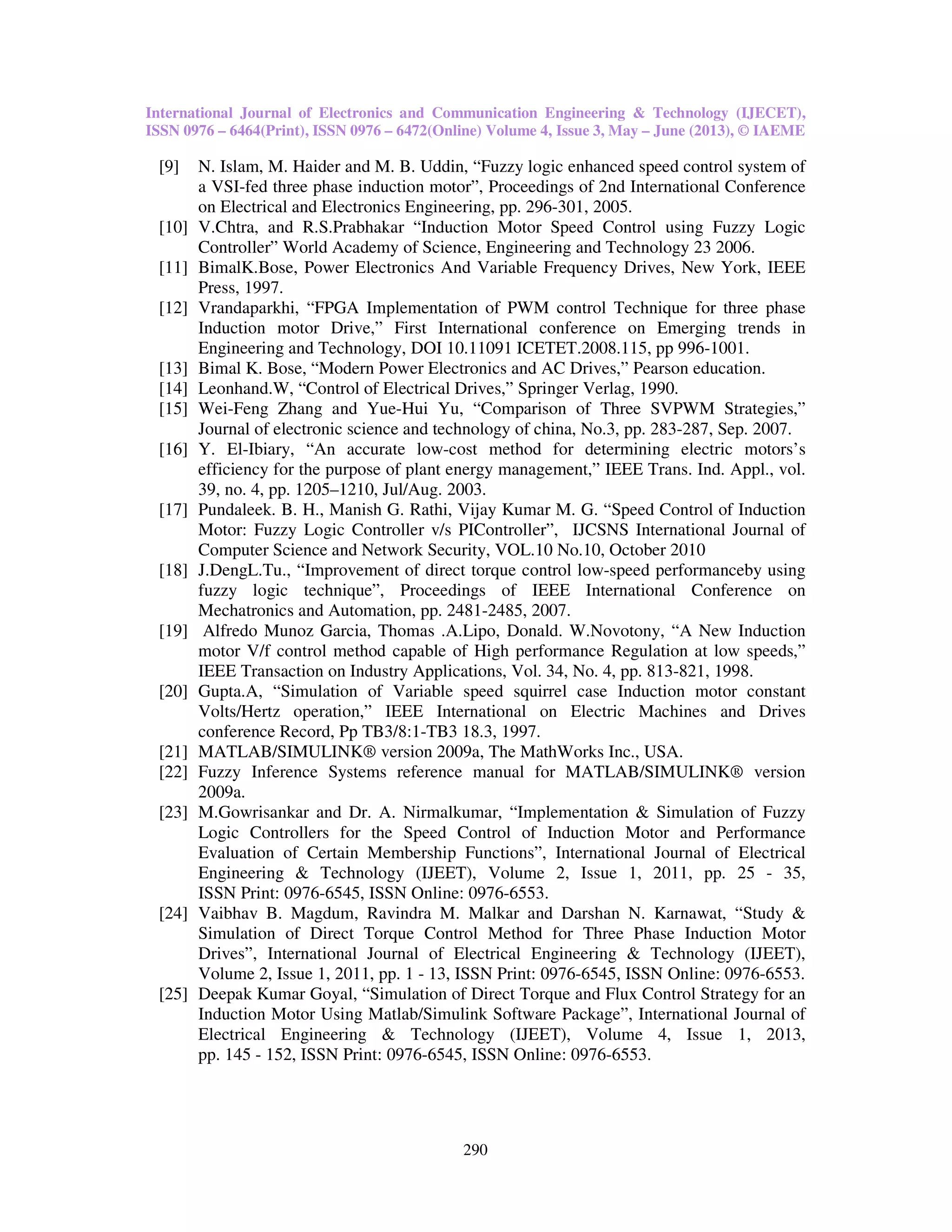 Simulation of igbt based speed control system for induction motor using fu | PDF