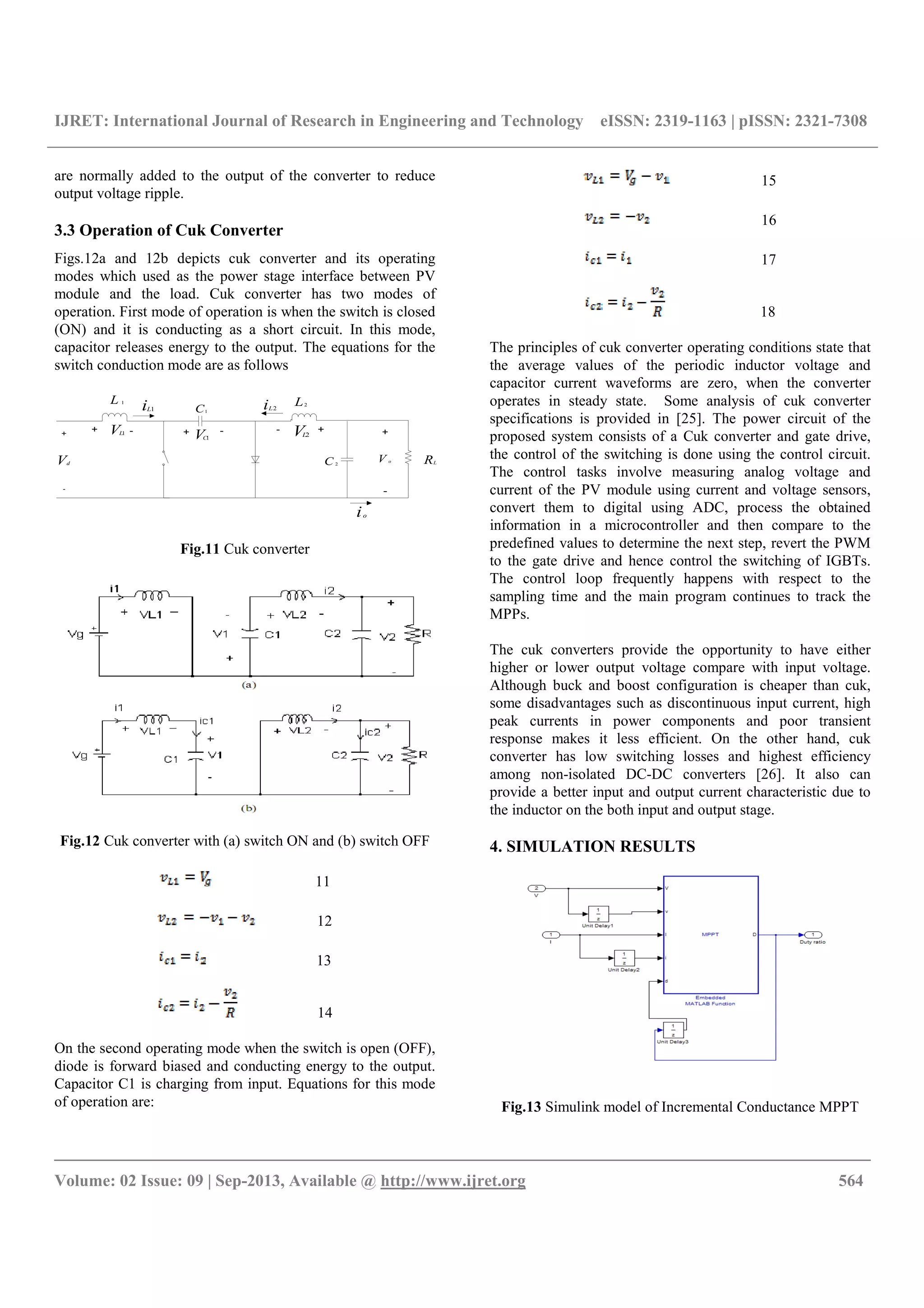 Simulation Of Incremental Conductance Mppt With Pdf