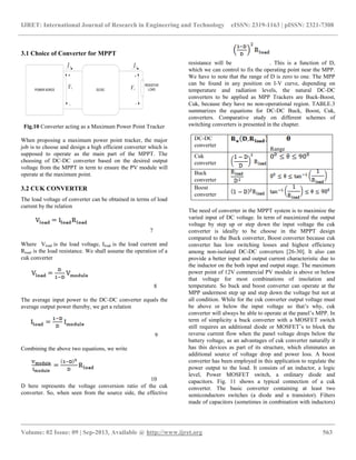 Simulation of incremental conductance mppt with direct control method using cuk converter | PDF ...