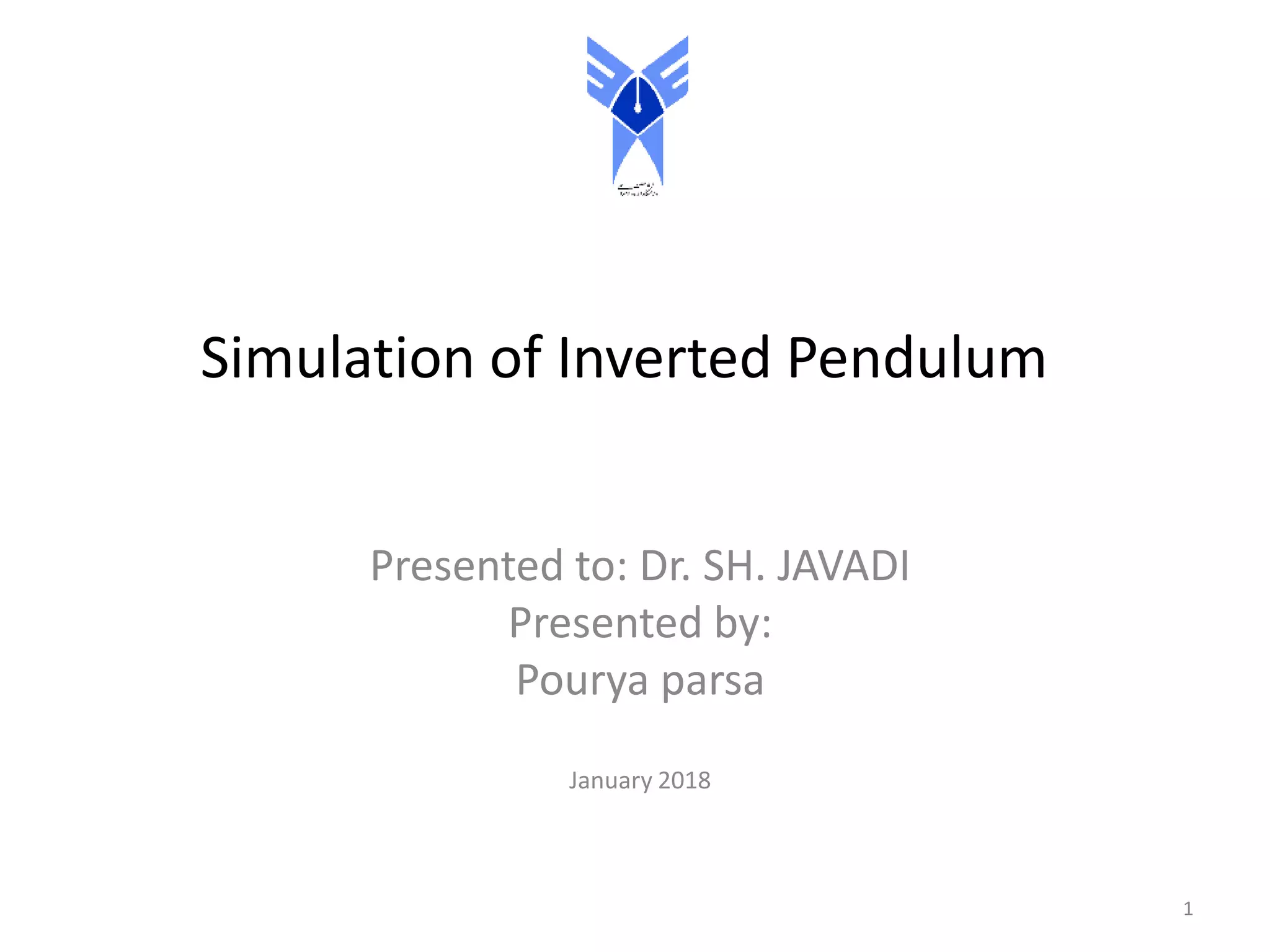 Simulation of inverted pendulum presentation | PPT