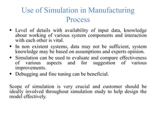 Simulation of Manufacturing System | PDF