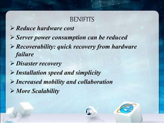 Simulation of network through virtualization technique | PPTX | Computer Networking | Computing