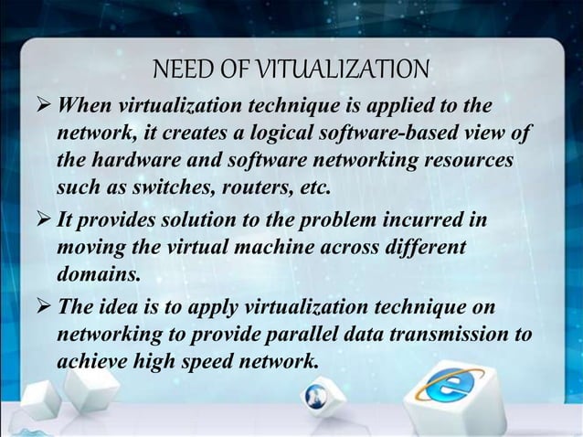 Simulation Of Network Through Virtualization Technique Pptx Computer Networking Computing