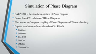 Simulation of phase diagram and its advantages | PPTX