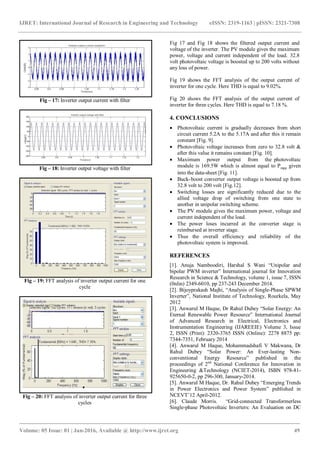Simulation of photovoltaic system connected with full bridge inverter using matlab simulink | PDF