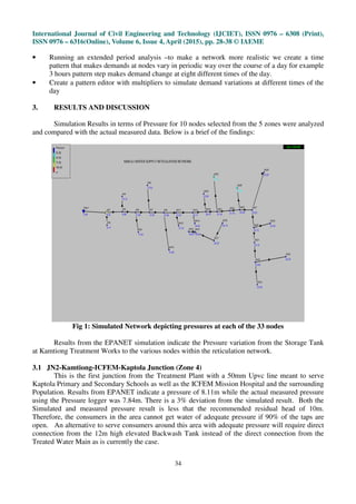 SIMULATION OF PRESSURE VARIATIONS WITHIN KIMILILI WATER SUPPLY SYSTEM USING EPANET | PDF | Civil ...