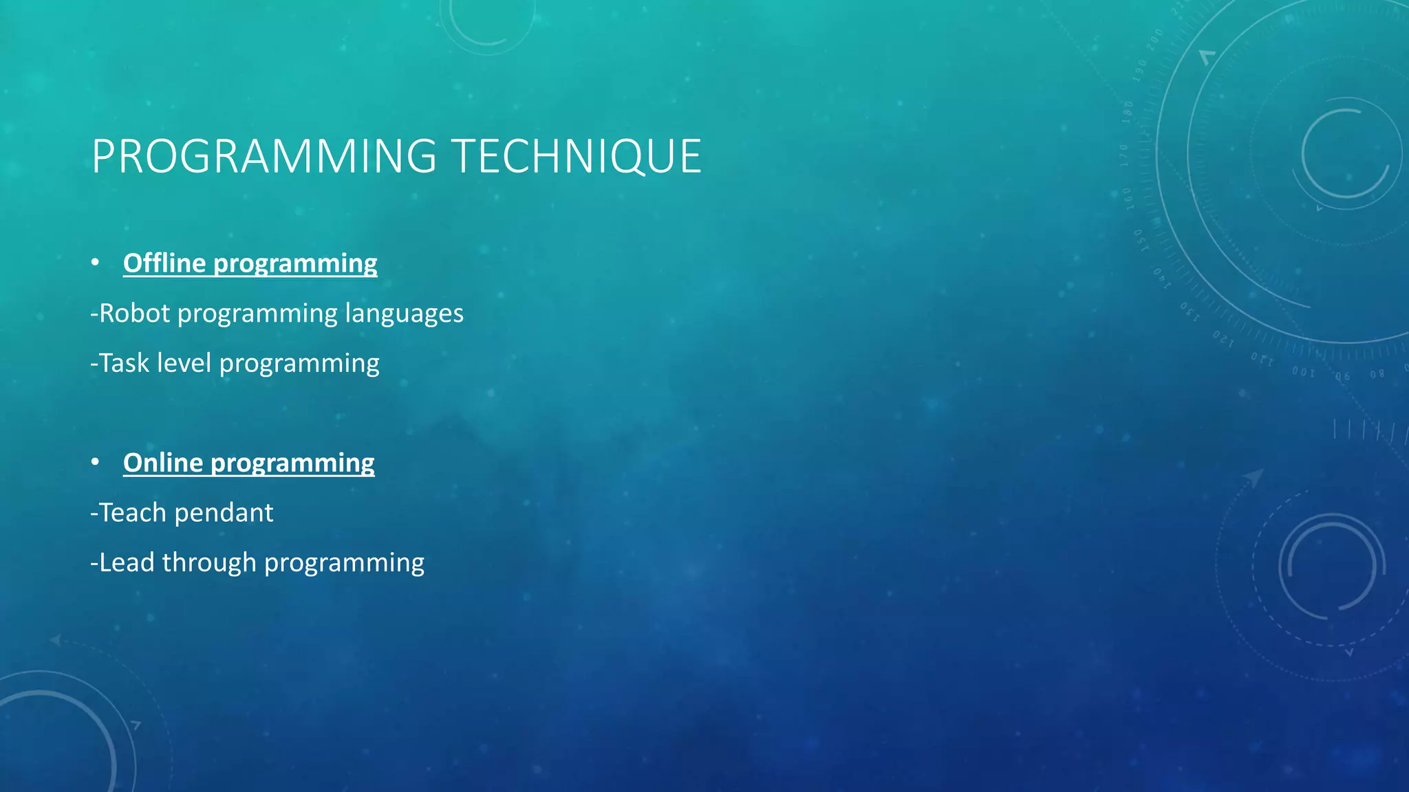 Simulation Of Robotic Positions And Programming Ppt