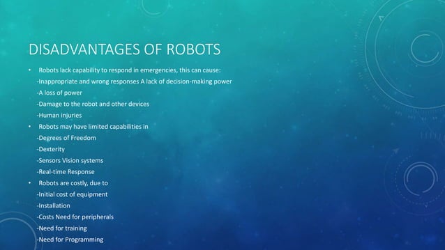 Simulation of robotic positions and programming | PPT
