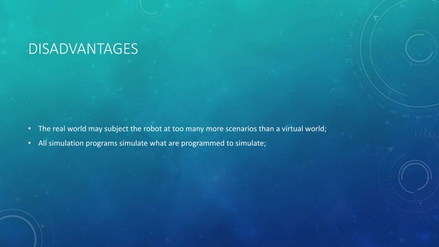 Simulation of robotic positions and programming | PPT