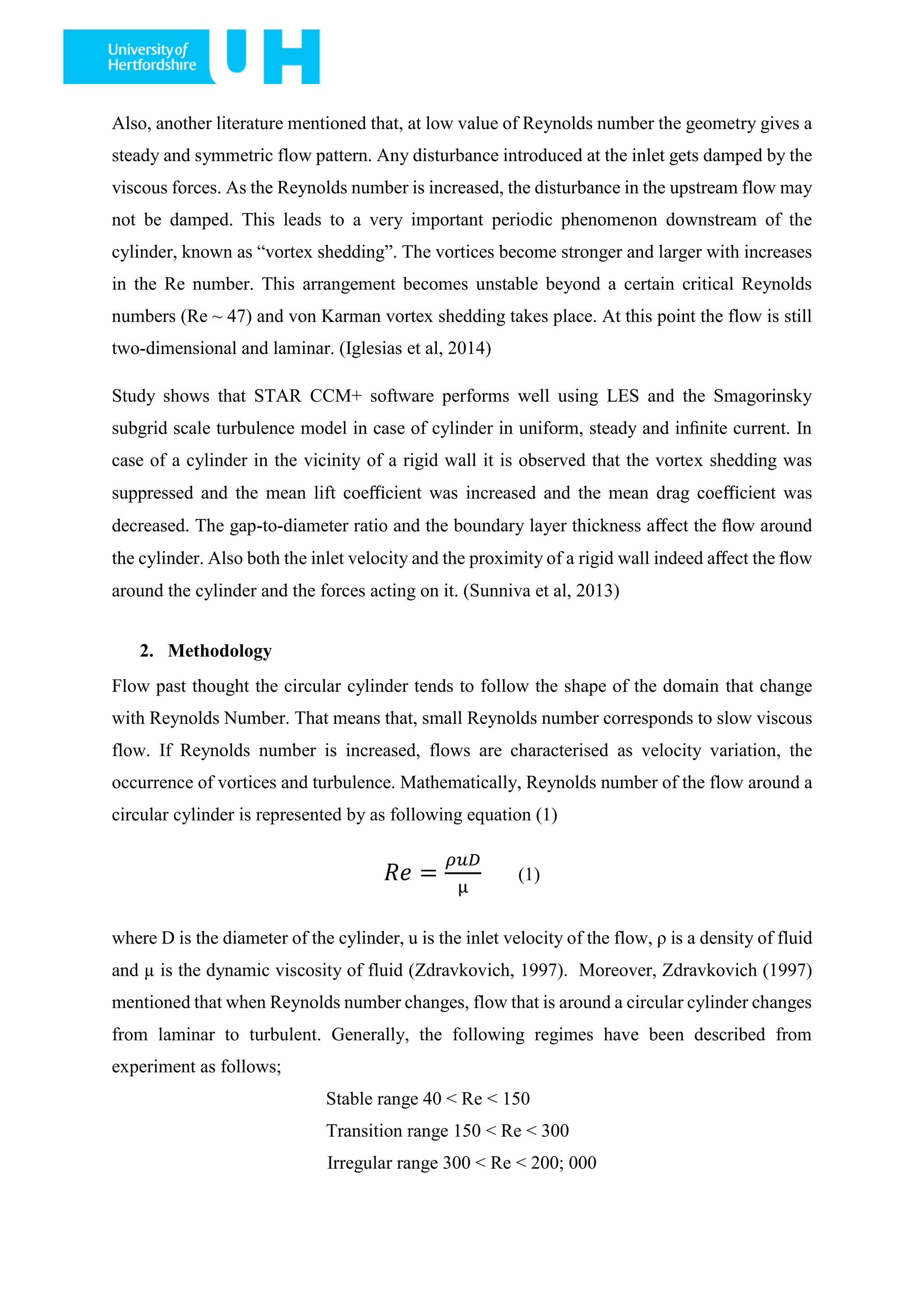 Simulation of segregated flow over the 2 d cylinder using star ccm+ | PDF