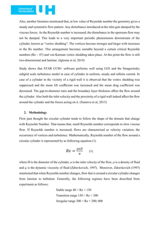 Simulation of segregated flow over the 2 d cylinder using star ccm+ | PDF
