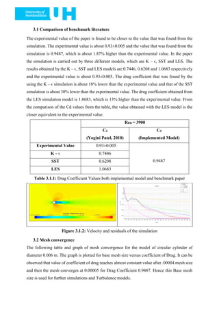 Simulation of segregated flow over the 2 d cylinder using star ccm+ | PDF