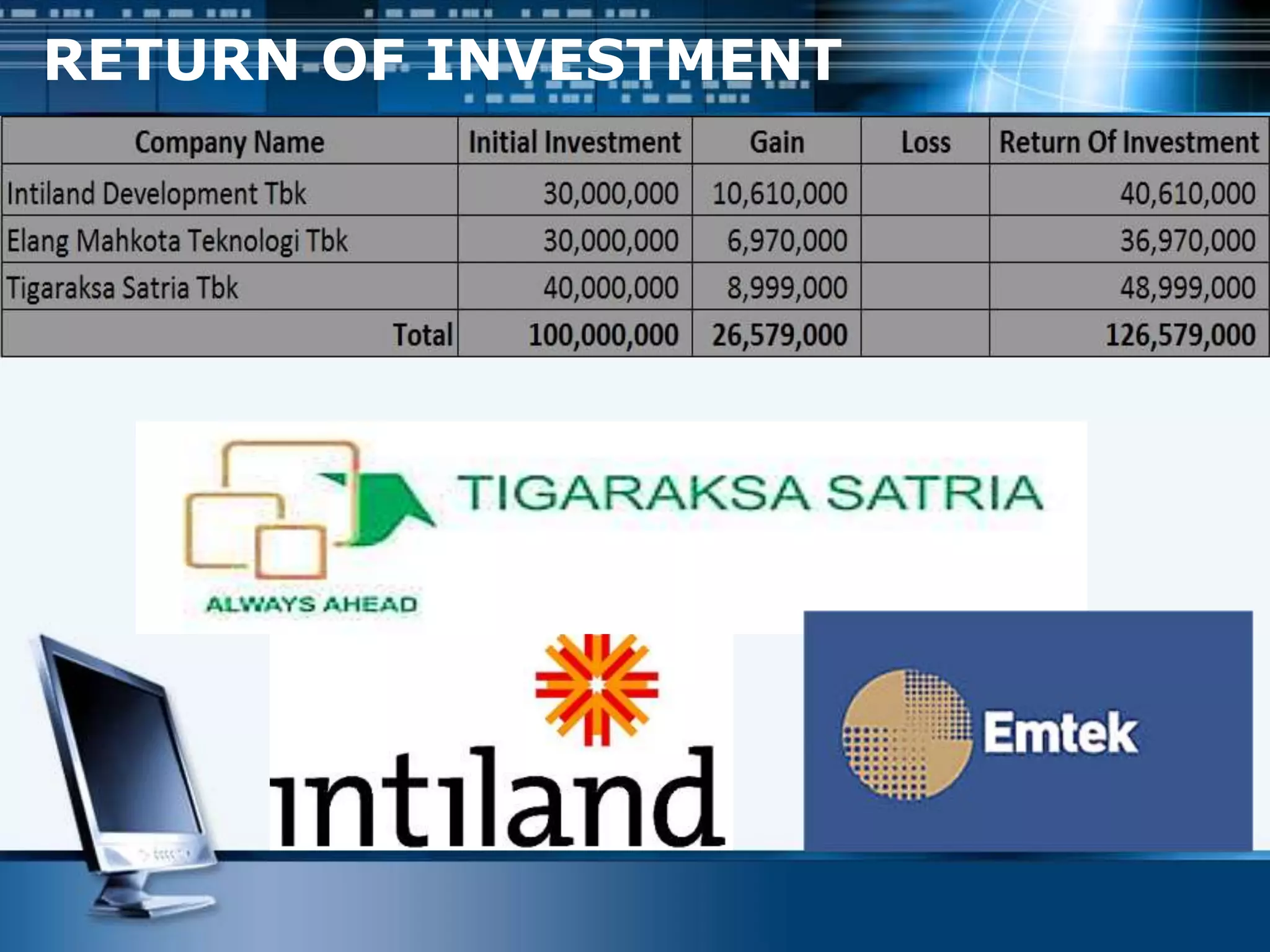 Simulation of stock investment | PPT