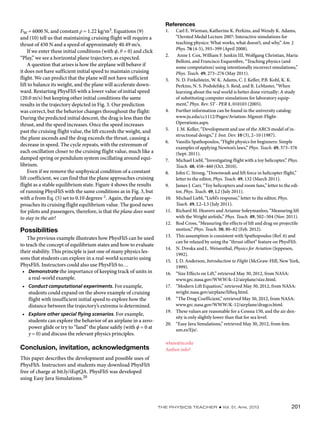 Simulation of the physics of flight | PDF