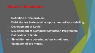 Simulation of traffic engg. | PDF