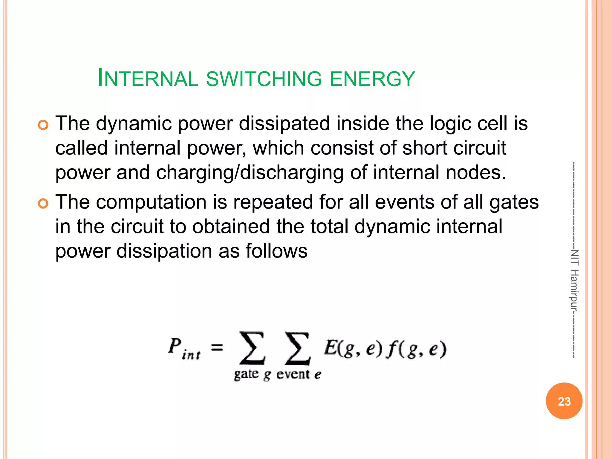 Simulation Power Analysis Low Power Vlsi Pptx Computer Software And Applications Computing