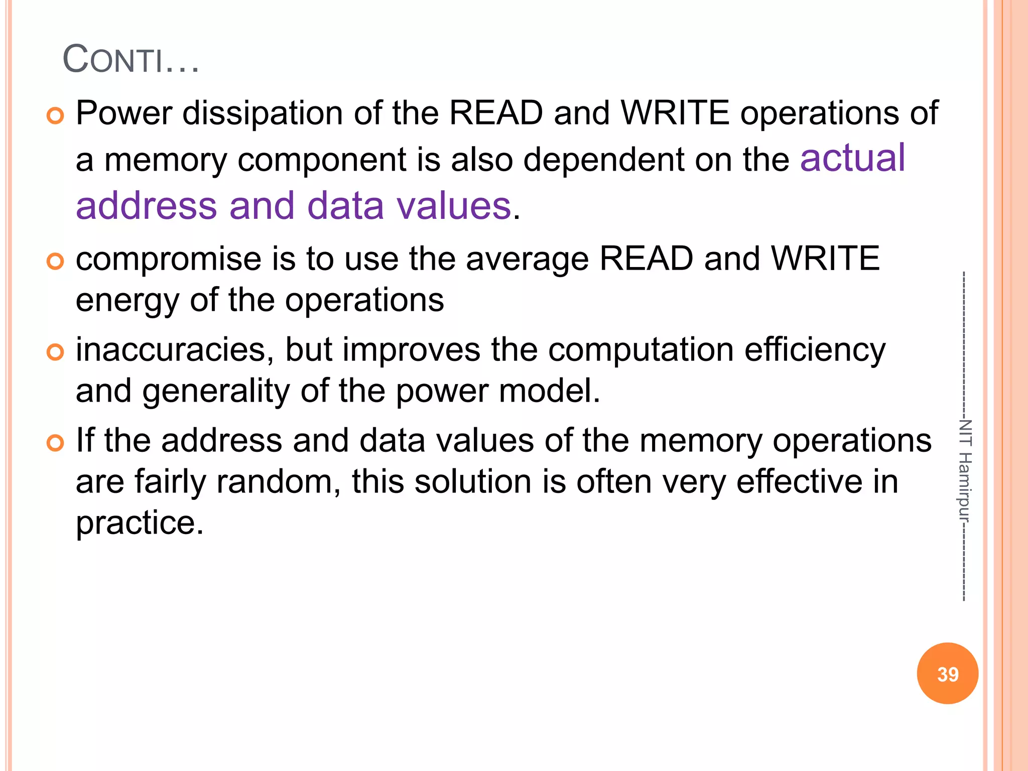 Simulation Power Analysis Low Power Vlsi Pptx Computer Software And