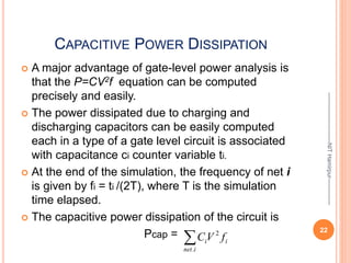 Simulation power analysis low power vlsi | PPTX