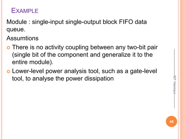 Simulation Power Analysis Low Power Vlsi Pptx Computer Software And