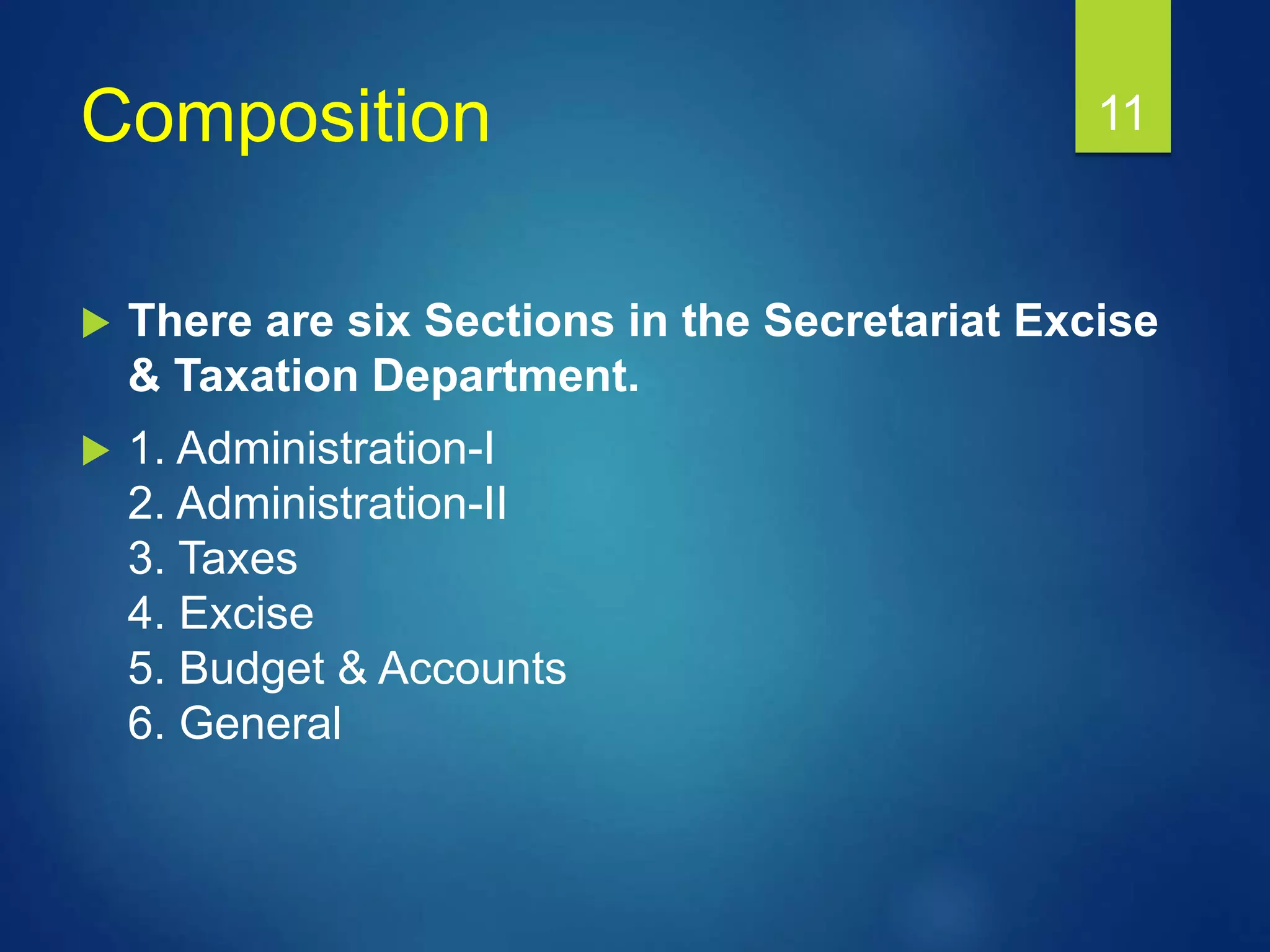 Excise and Taxation department Sindh | PPTX