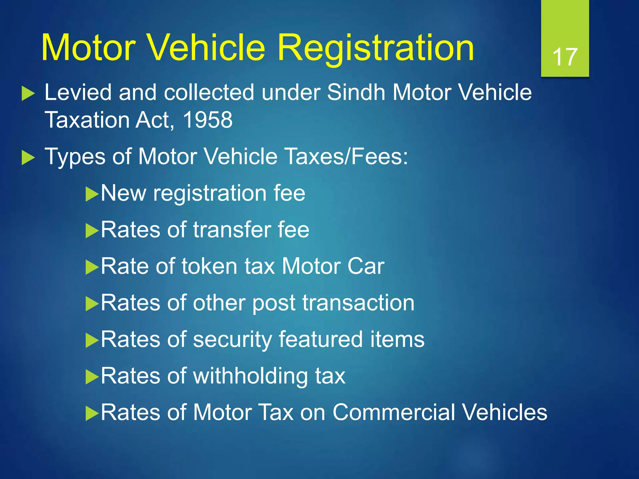 Excise and Taxation department Sindh | PPTX