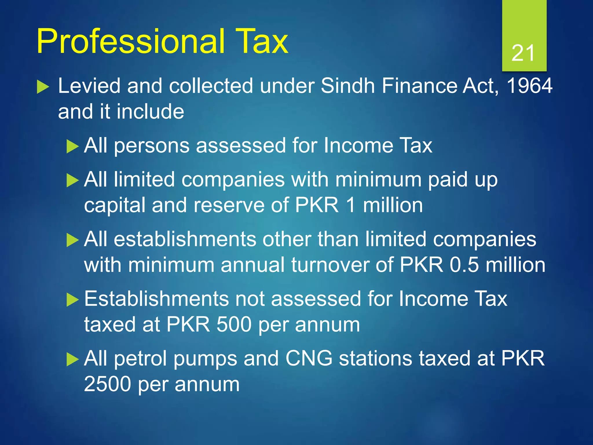 Excise and Taxation department Sindh | PPTX