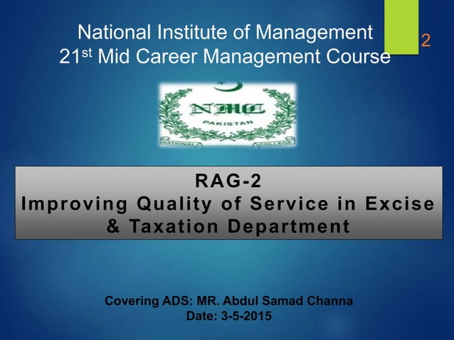 Excise and Taxation department Sindh | PPTX