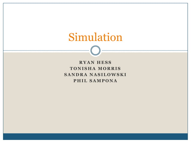Simulation Presentation | PPTX | Simulation Video Games | Video Game Genres