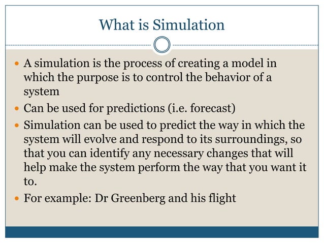 Simulation Presentation | PPTX | Simulation Video Games | Video Game Genres