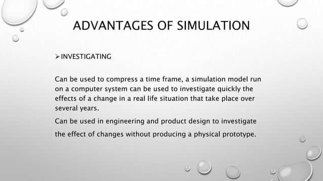 Simulation, Modeling, it’s application, advantage & disadvantage | PPTX