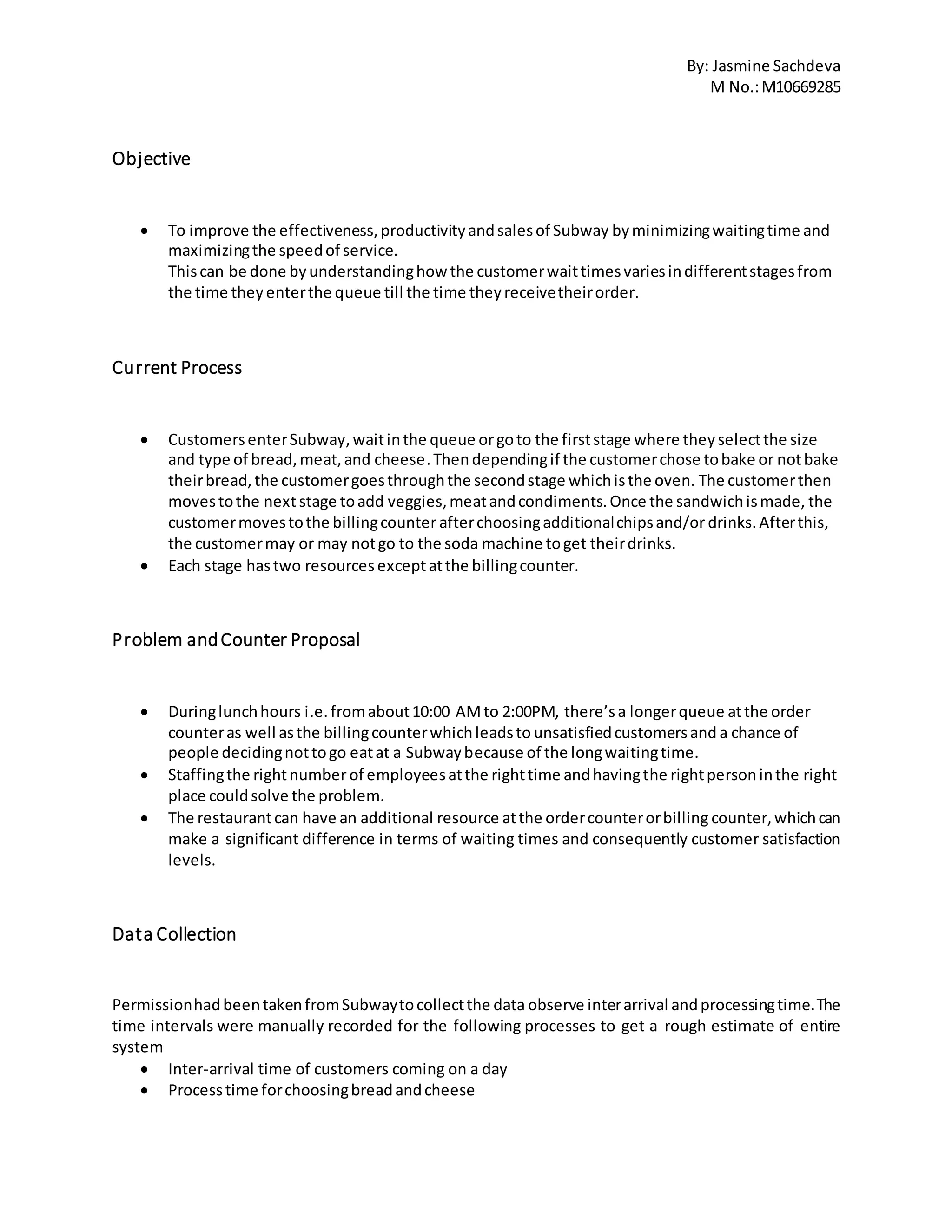 Simulation Project Report | DOCX