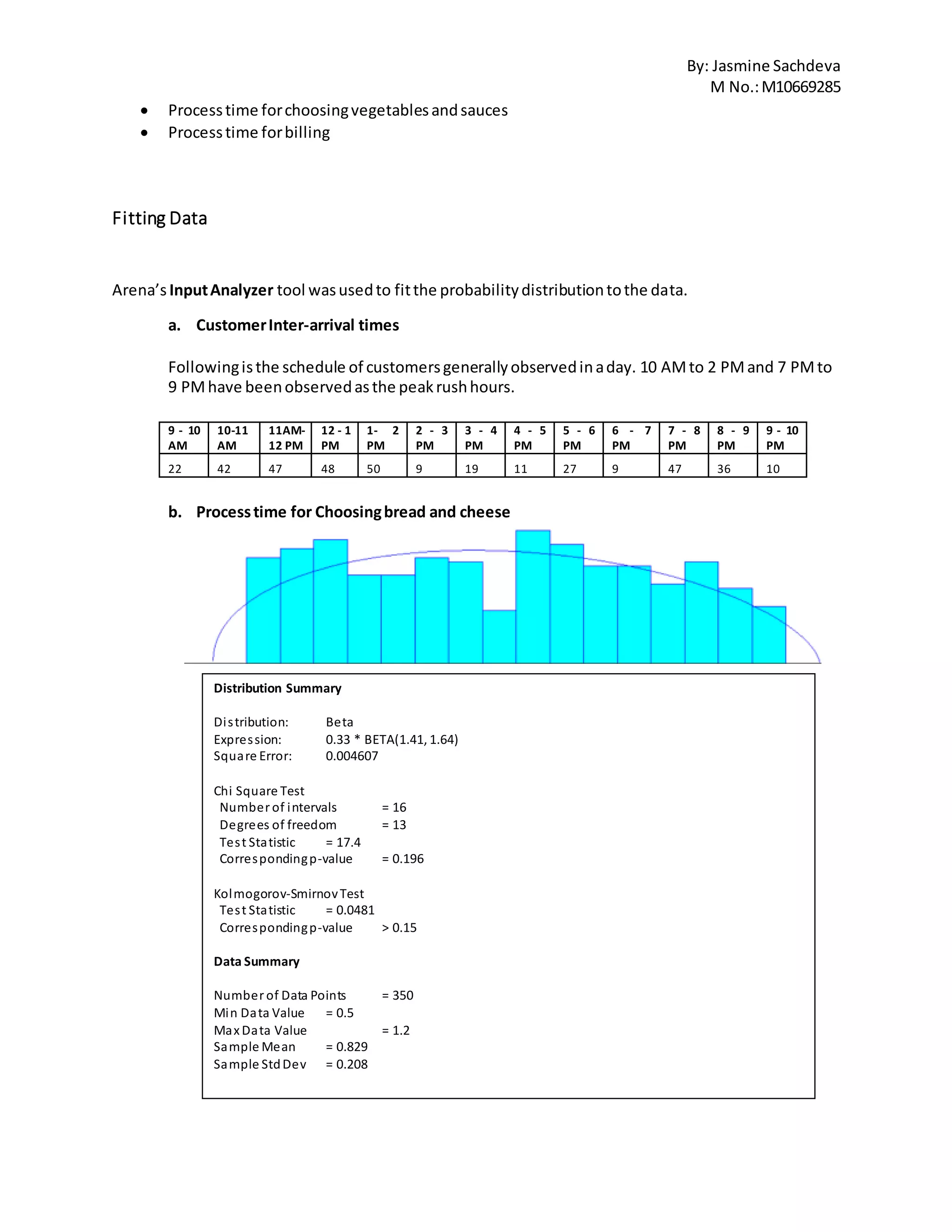 Simulation Project Report | DOCX