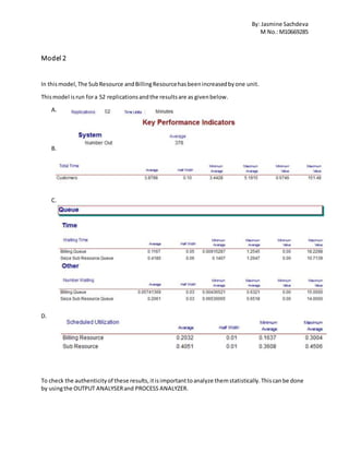 Simulation Project Report | DOCX