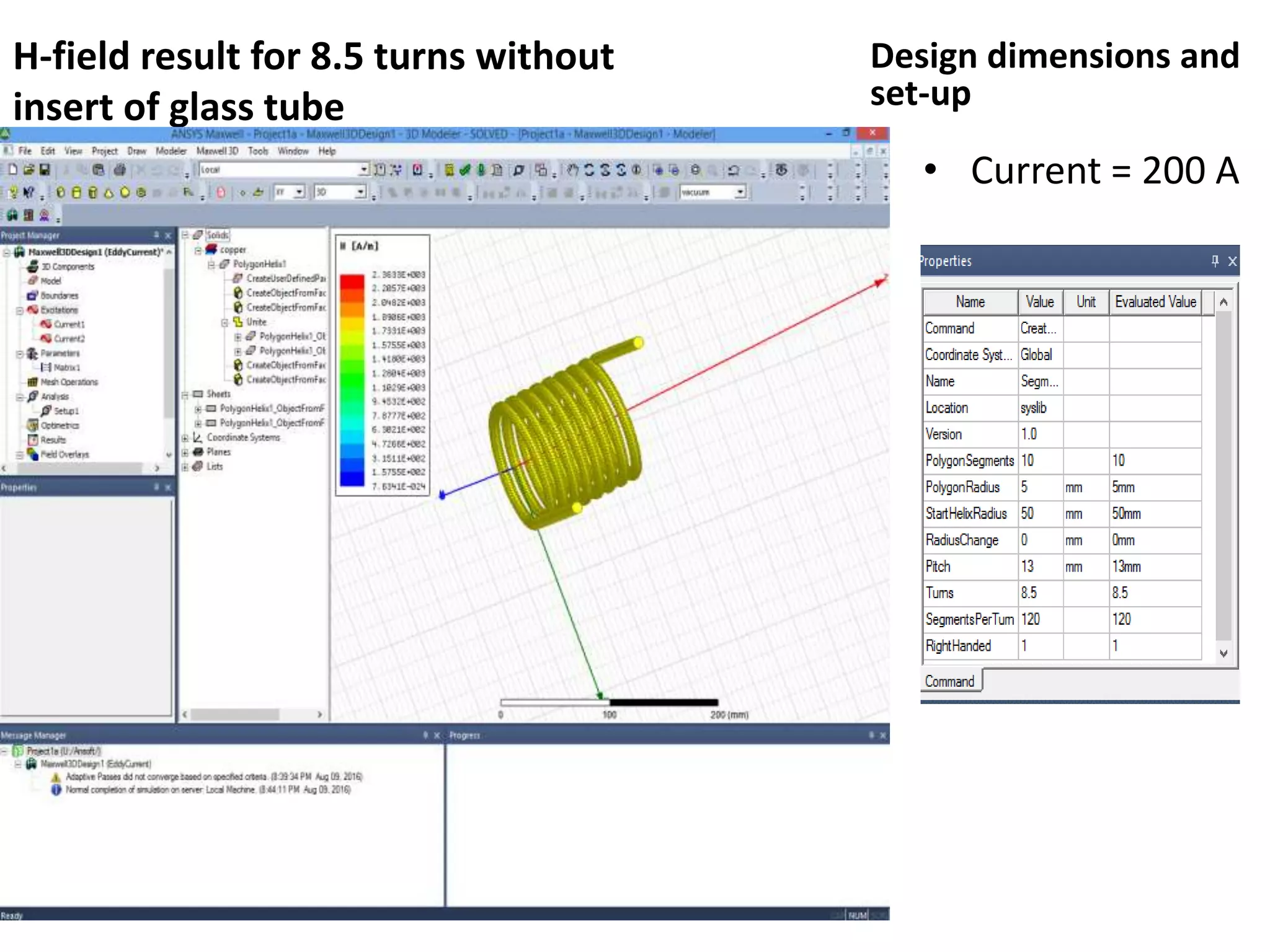 Simulation results of induction heating coil | PPTX | Physics | Science
