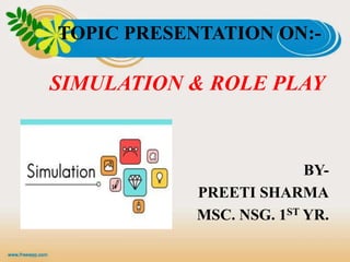 Simulation and role play | PPTX