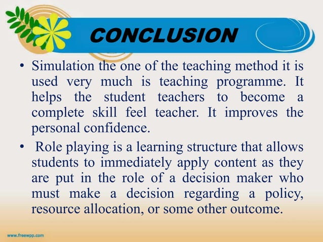 Simulation and role play | PPTX | Roleplaying Games | Games and Puzzles