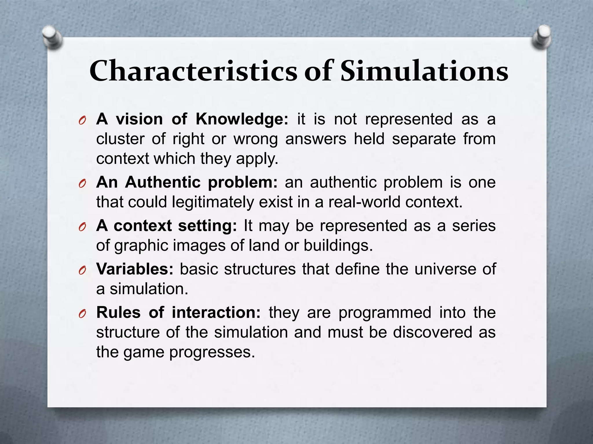 Simulations | PPTX