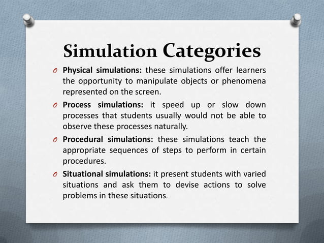 Simulations | PPTX | Video Game Genres | Video Gaming