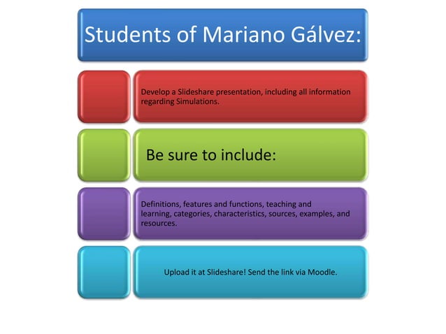 Simulations assignment UMG | PPT