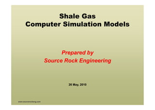 Source Rock Engineering Simulation Slides | PDF