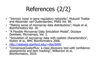 Microarray data noise simulation | PPTX