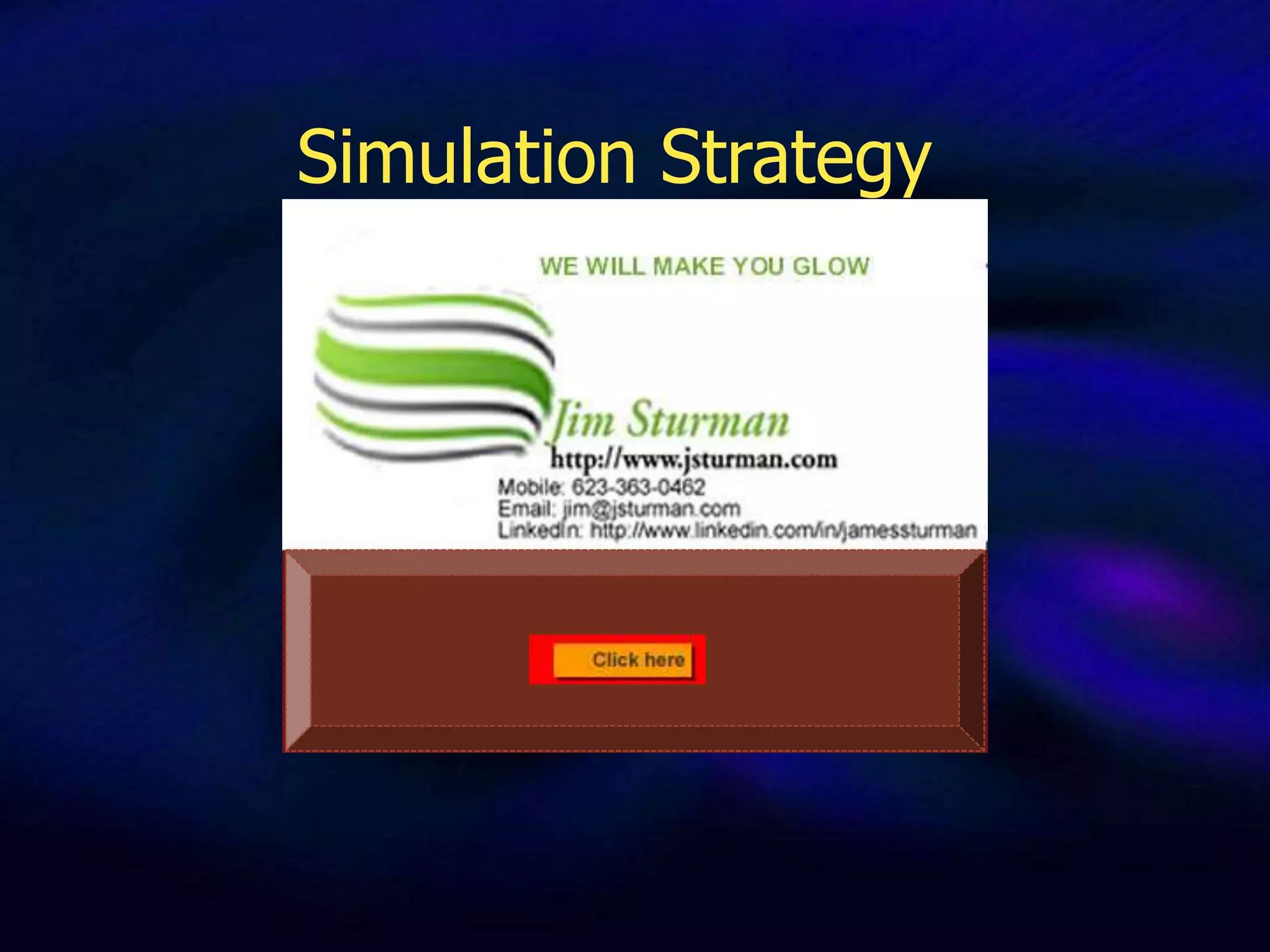 Simulation Strategy Show | PPT