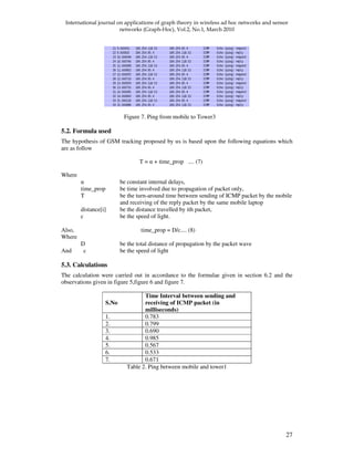 Simulation to track 3 d location in gsm through ns2 and real life | PDF