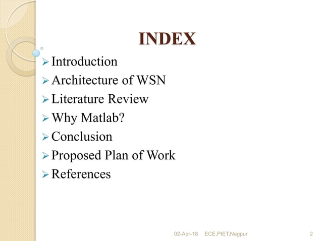 Wireless Sensor Network Simulation Using Matlab Iintroductory 9737